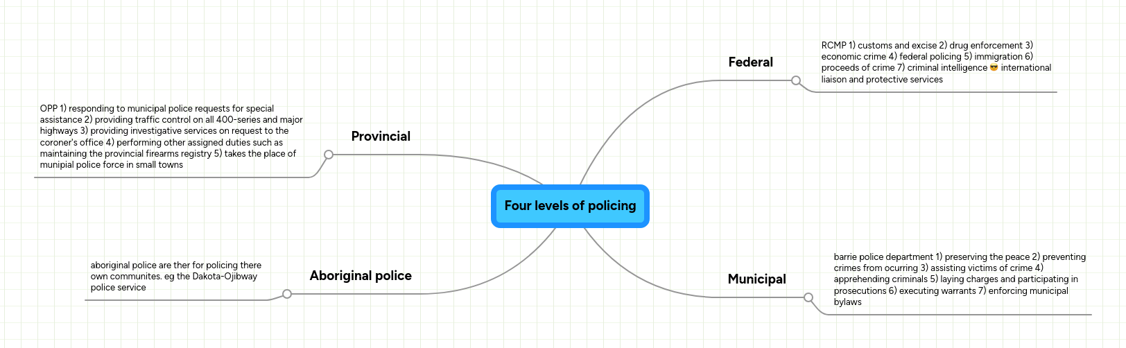 Four levels of policing | MindMeister Mind map