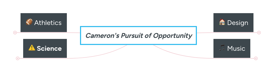 Cameron's Pursuit of Opportunity | MindMeister Mind map