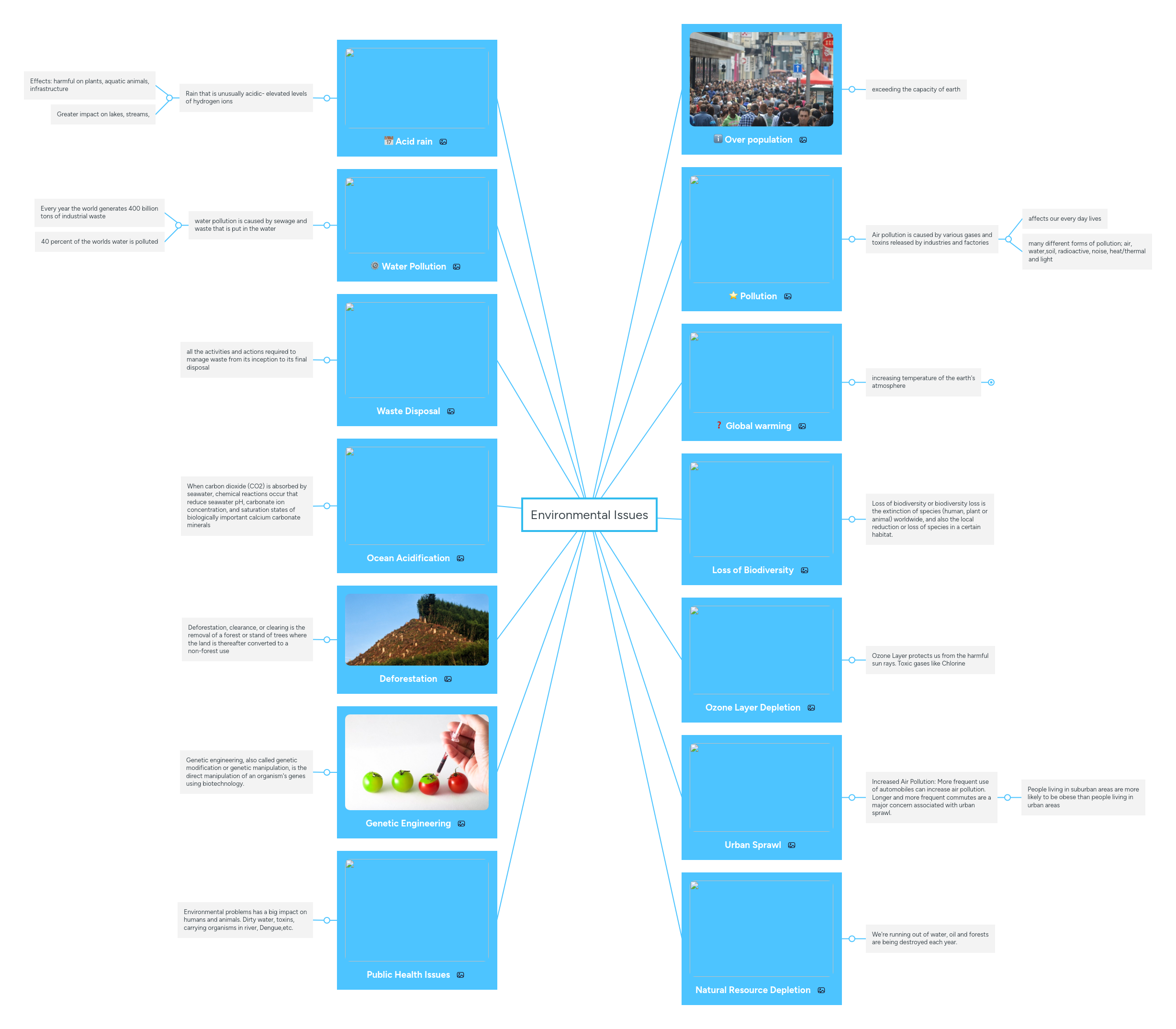 Environmental Issues | MindMeister Mind map