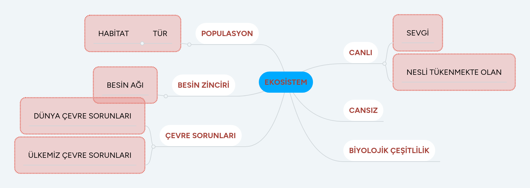 EKOSİSTEM | MindMeister Mind map