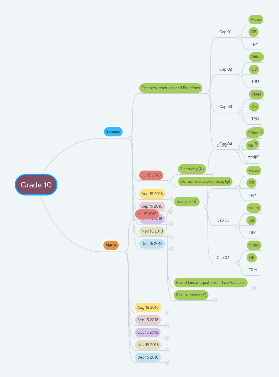 Grade 10 | MindMeister Mind Map