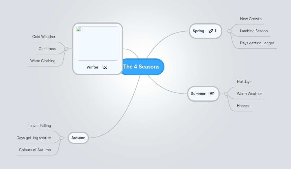 The 4 Seasons | MindMeister Mind Map