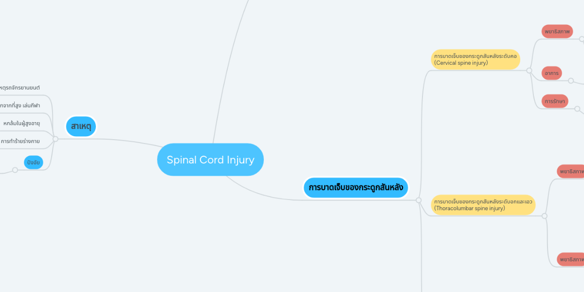 Spinal Cord Injury | MindMeister Mind Map