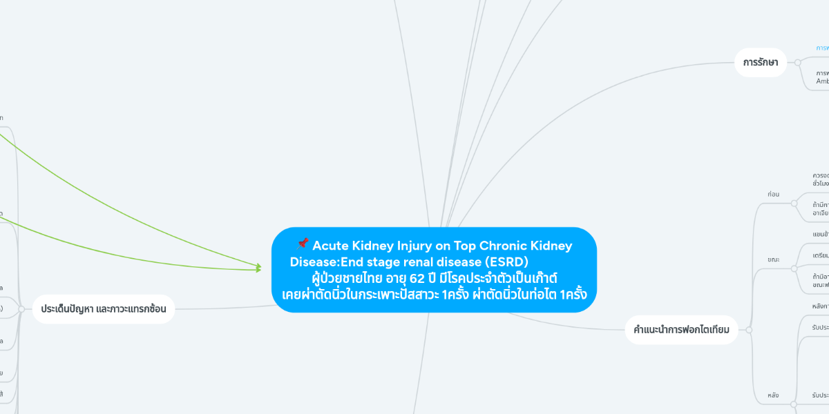 Acute Kidney Injury on Top Chronic Kidney Disease... | MindMeister Mind Map