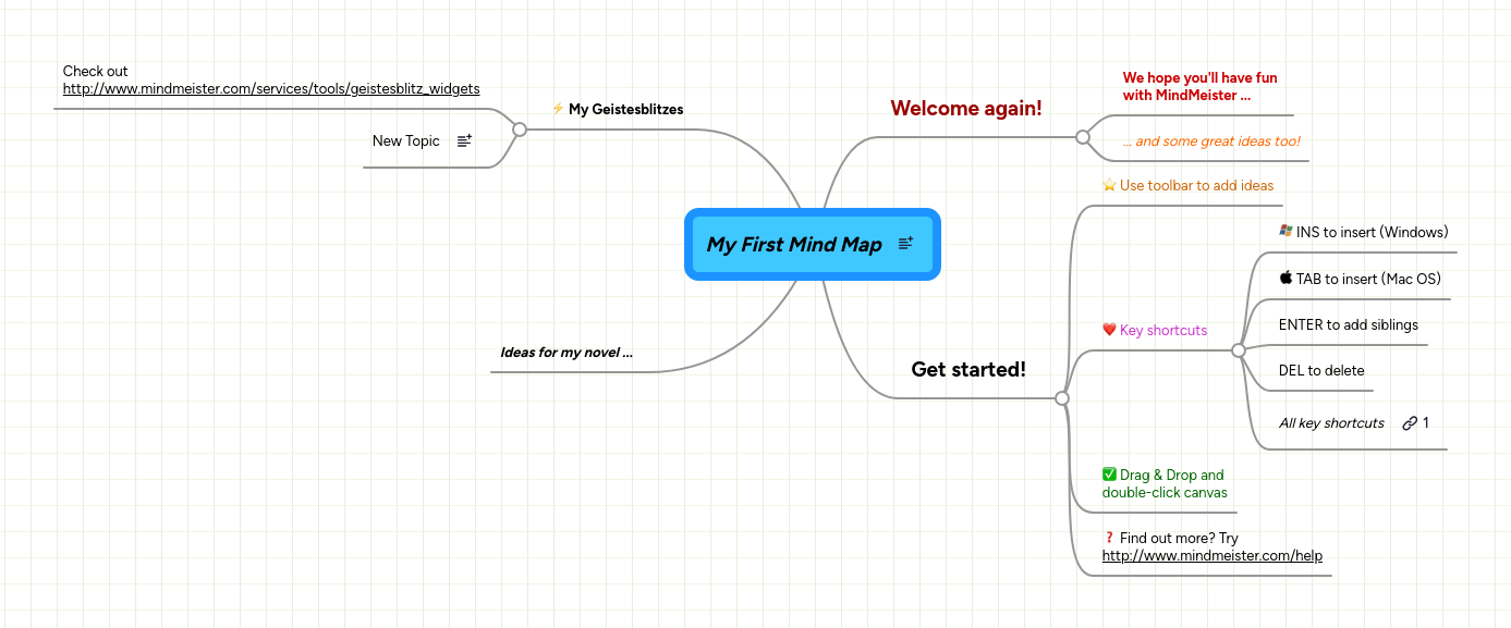 My First Mind Map | MindMeister Mind map