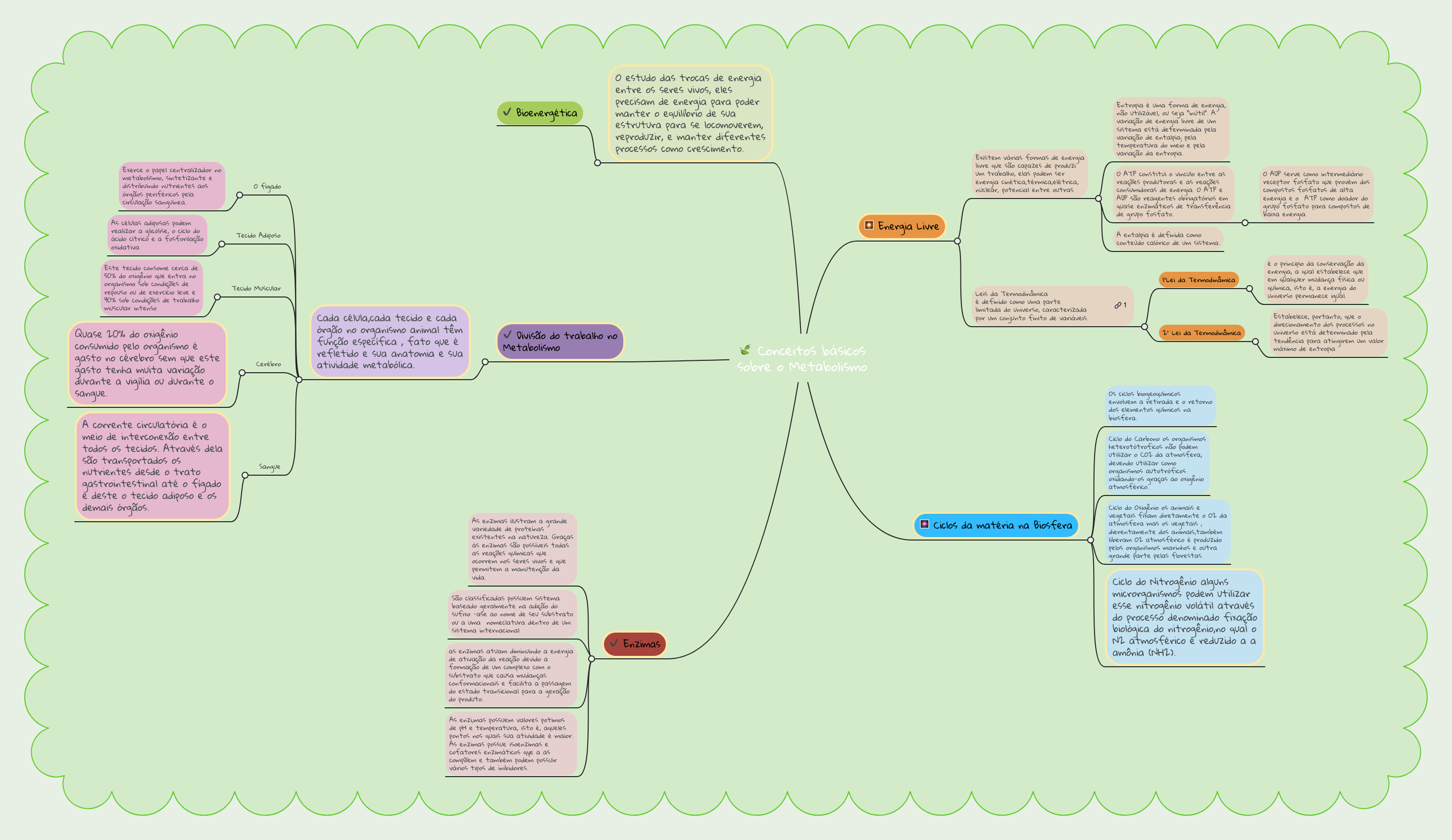 Conceitos básicos sobre o Metabolismo | MindMeister Mapa Mental