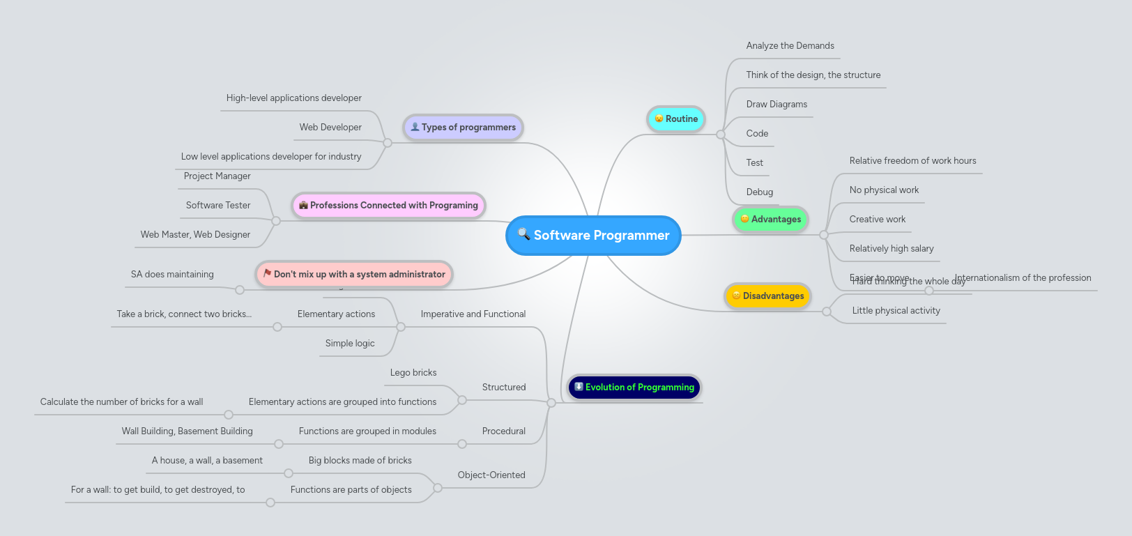 Software Programmer | MindMeister Mind map