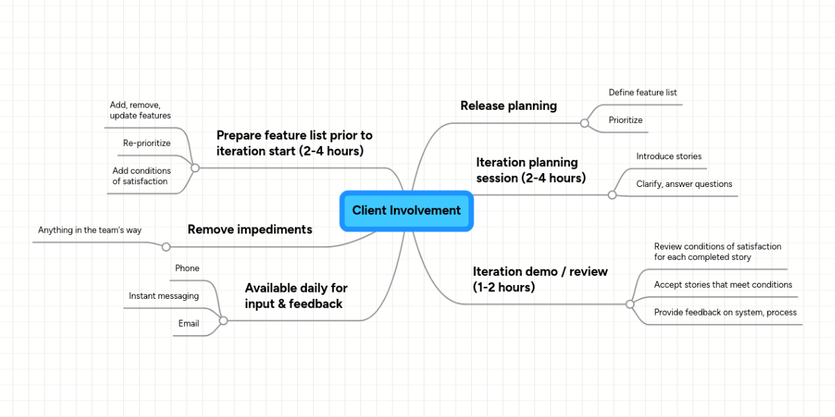 Client Involvement | MindMeister Mind Map