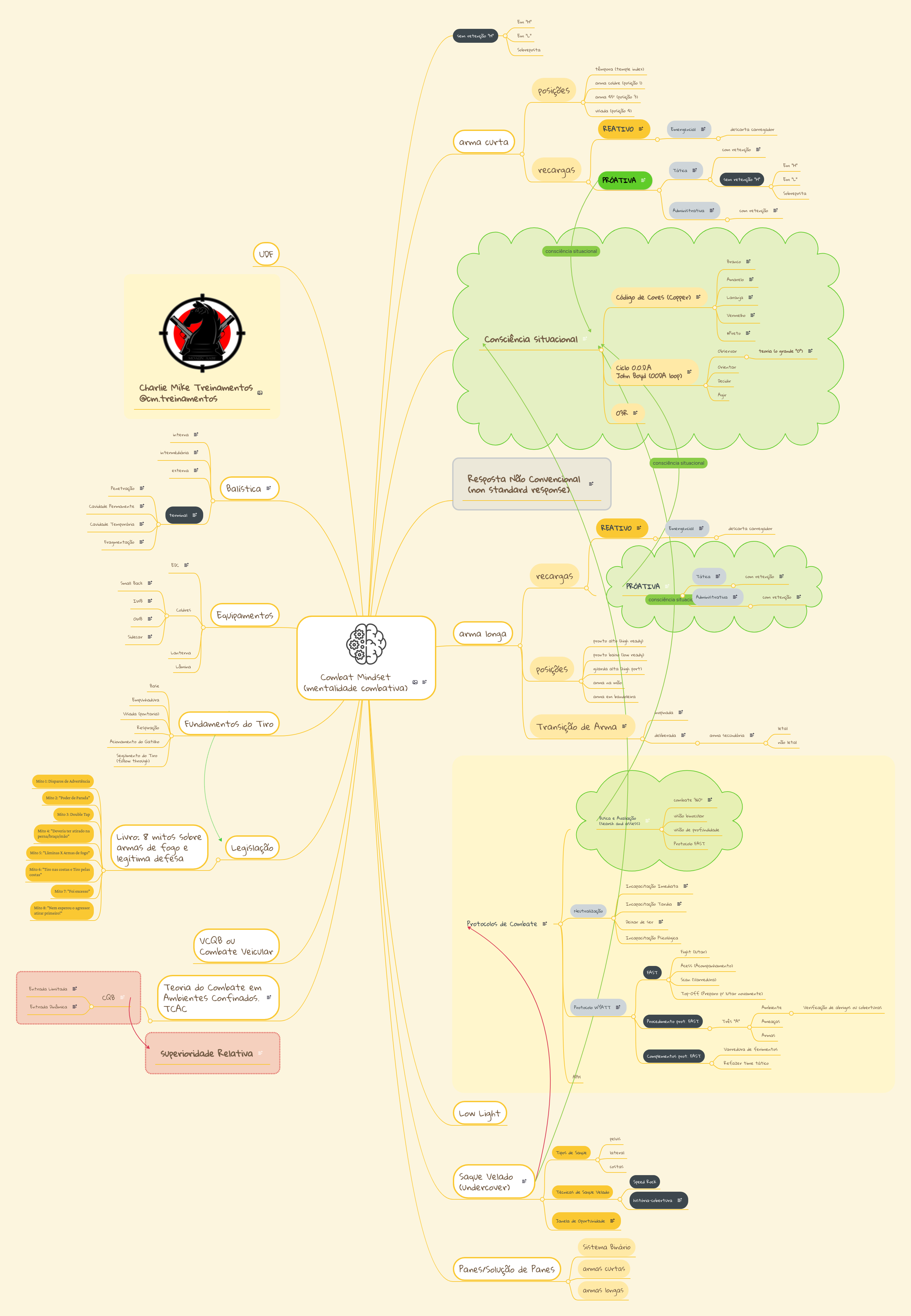 Combat Mindset (mentalidade combativa) | MindMeister Mapa Mental