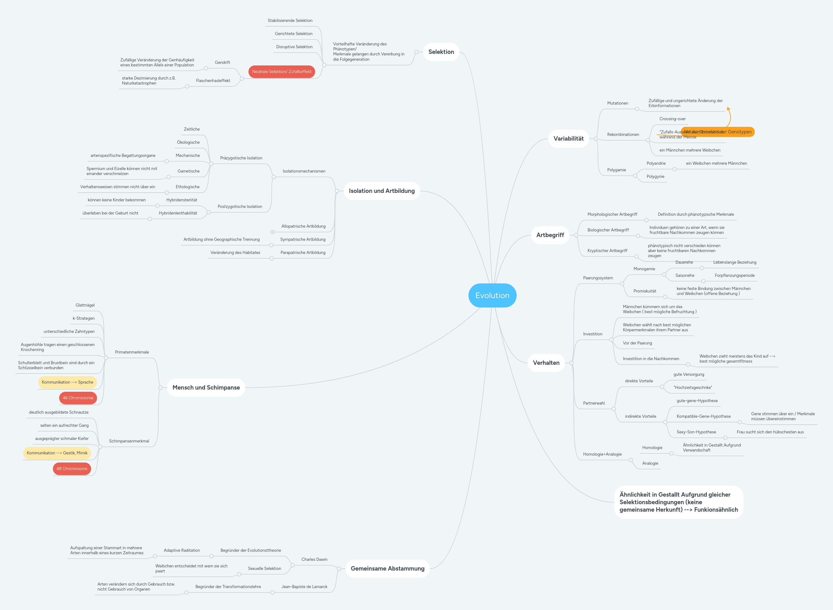 Evolution | MindMeister Mindmap