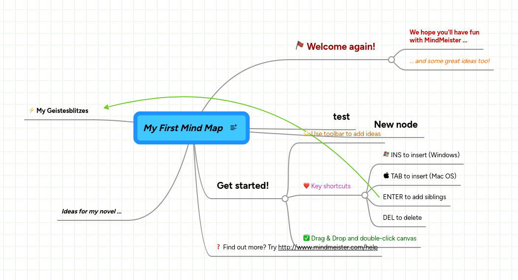 My First Mind Map | MindMeister Mind map