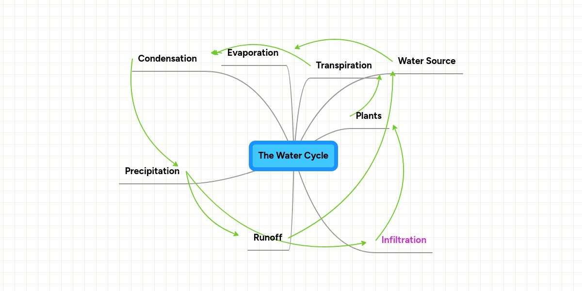 The Water Cycle | MindMeister Mind Map