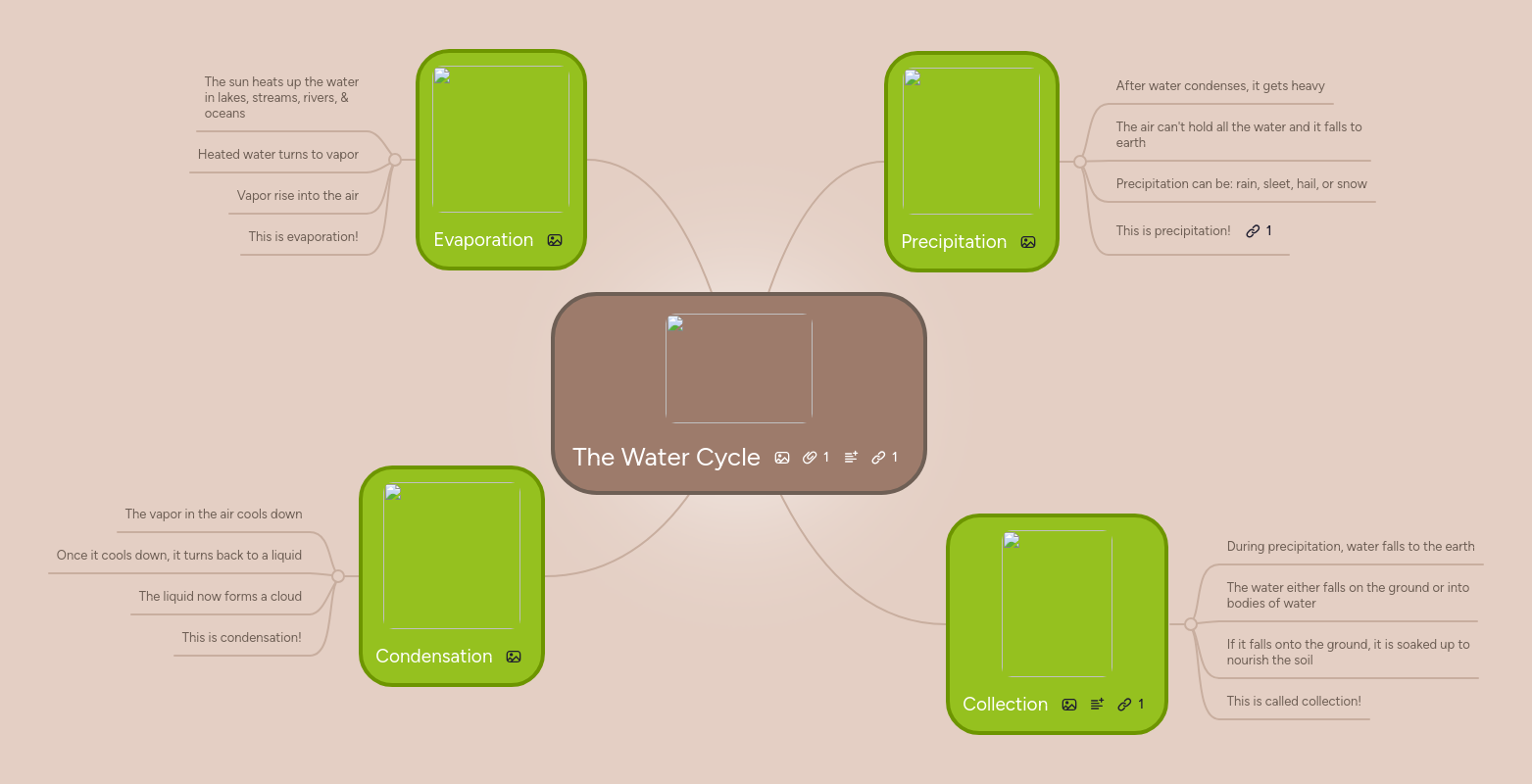 The Water Cycle | MindMeister Mind map