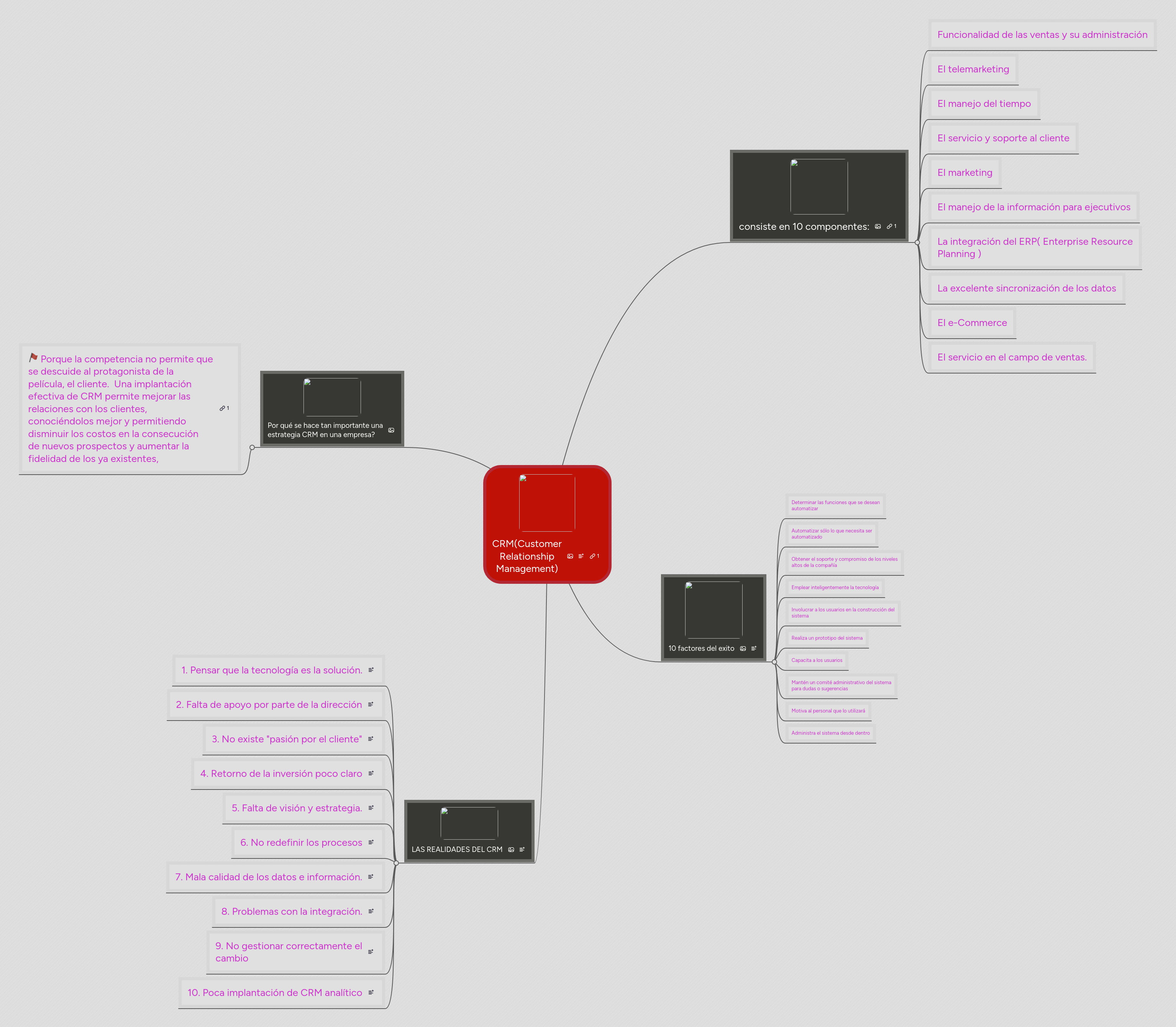 CRM(Customer Relationship Management) | MindMeister Mapa Mental