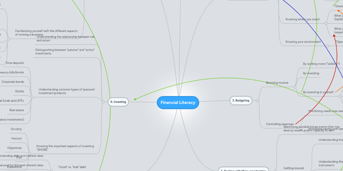 Financial Literacy | MindMeister Mind Map