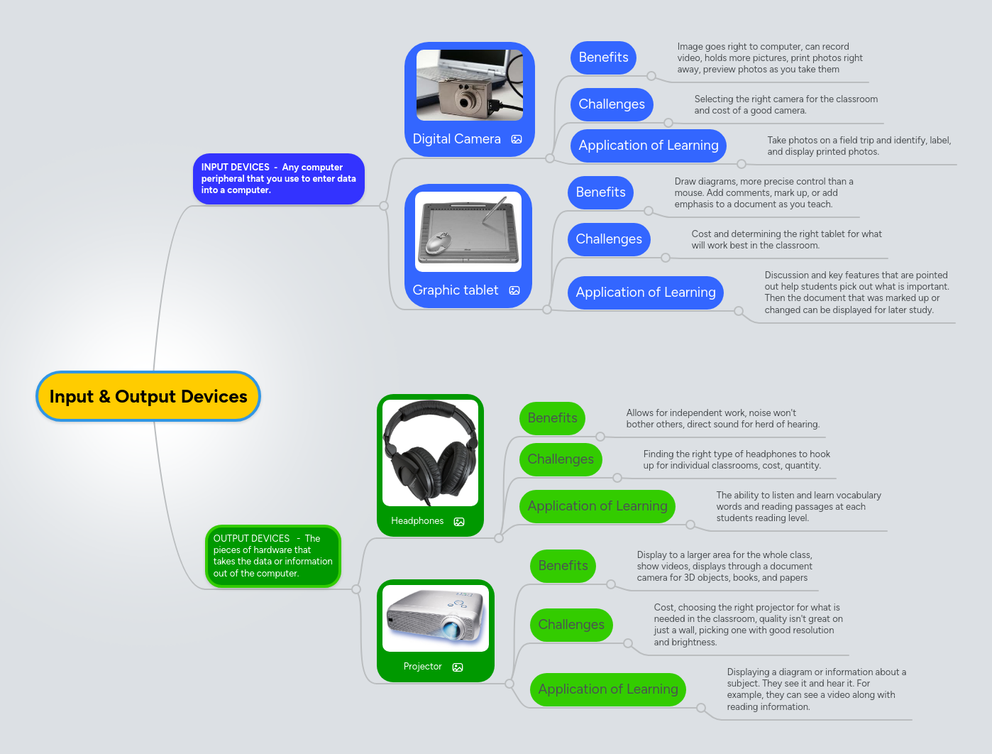 Input & Output Devices | MindMeister Mind Map