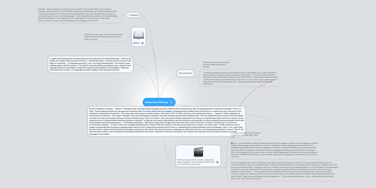 Reflective Midmap | MindMeister Mind Map