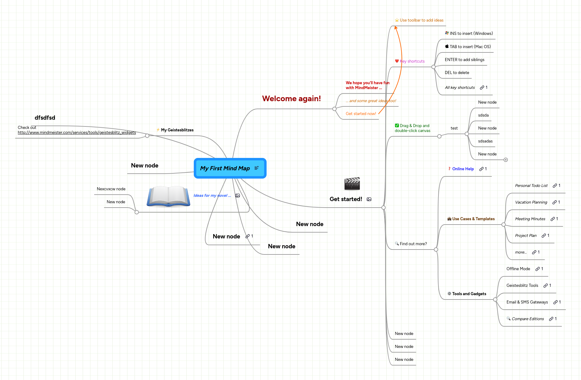 My First Mind Map | MindMeister Mind map
