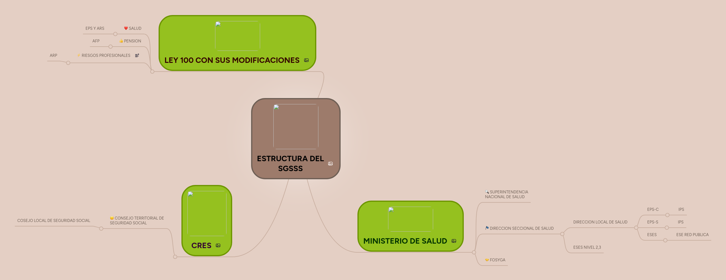 ESTRUCTURA DEL SGSSS | MindMeister Mind map