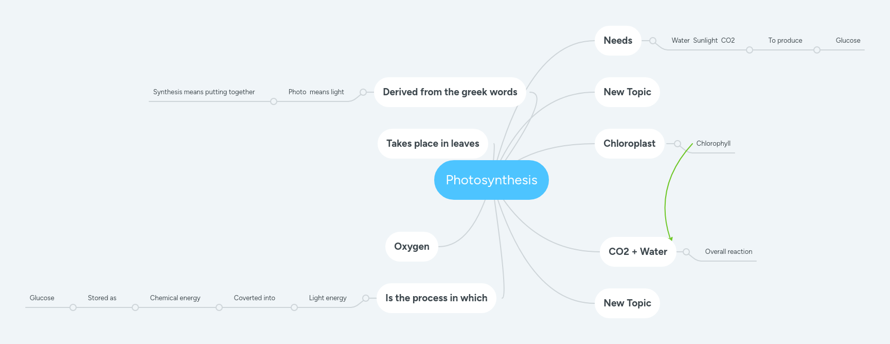 Photosynthesis | MindMeister Mind map