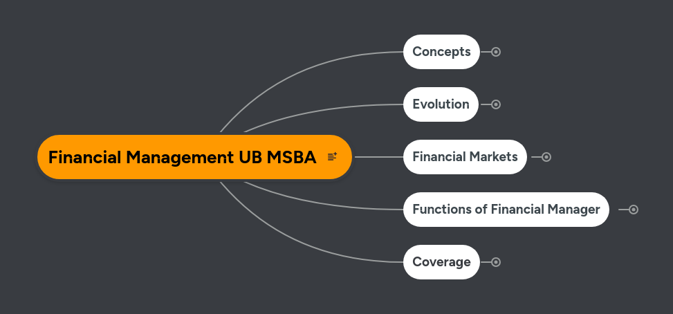 Financial Management UB MSBA | MindMeister Mind map