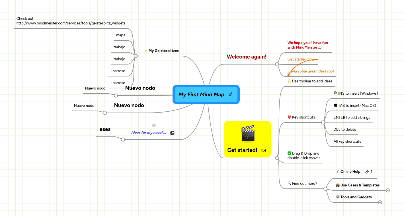 My First Mind Map Mindmeister Mind Map