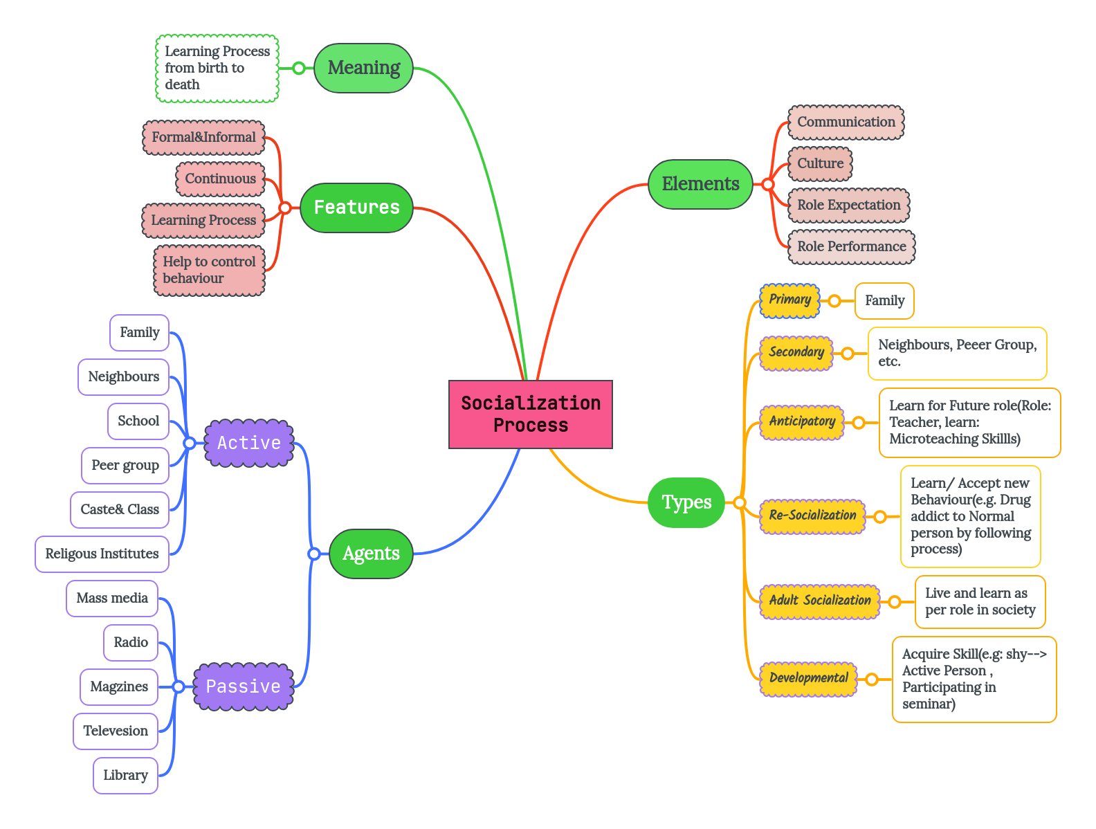 Socialization Process | MindMeister Mind Map