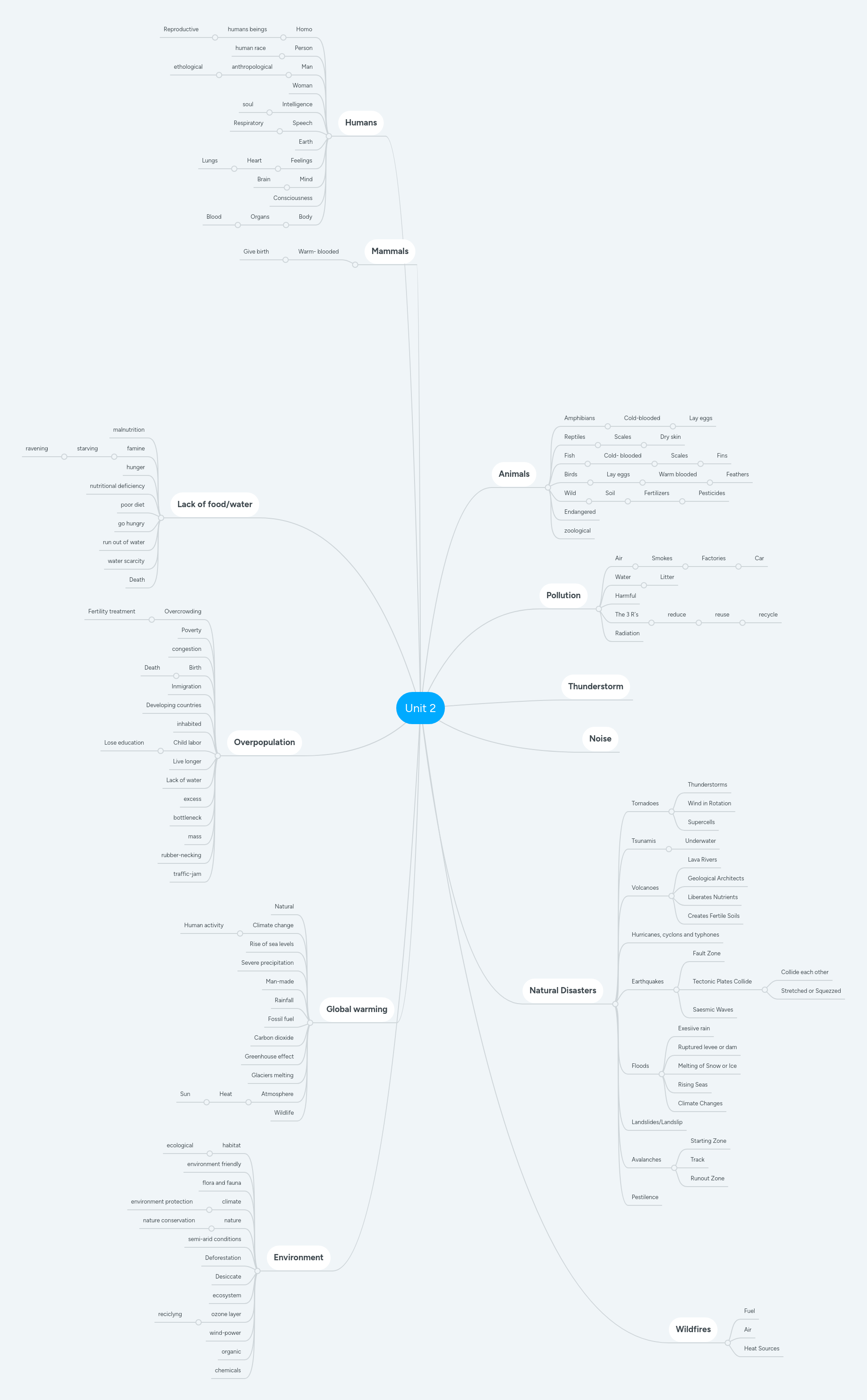 Unit 2 | MindMeister Mind map