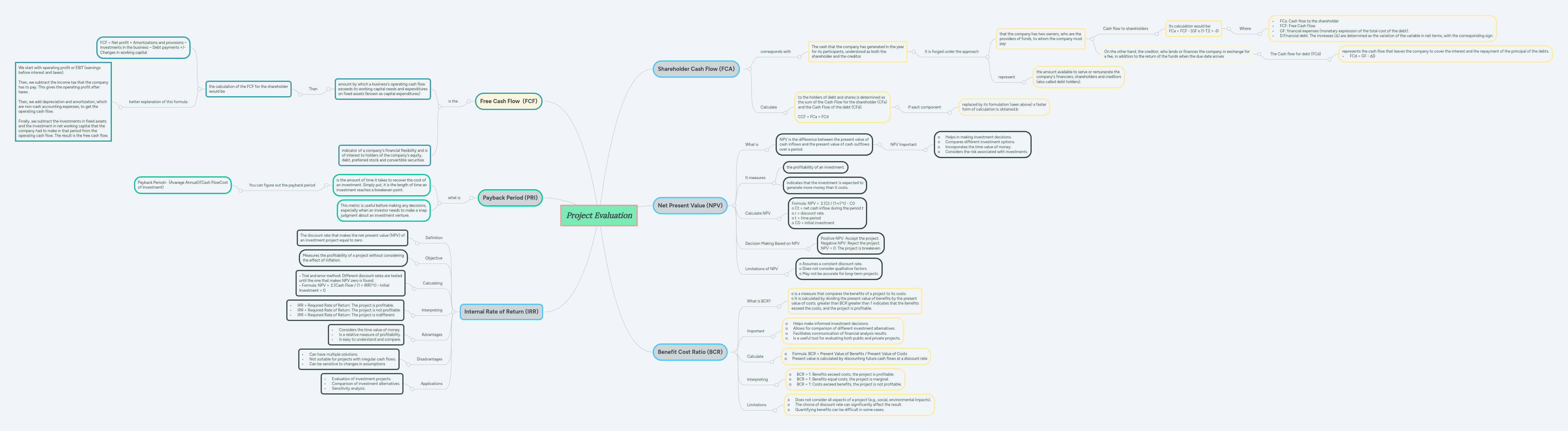 Project Evaluation | MindMeister Mind Map