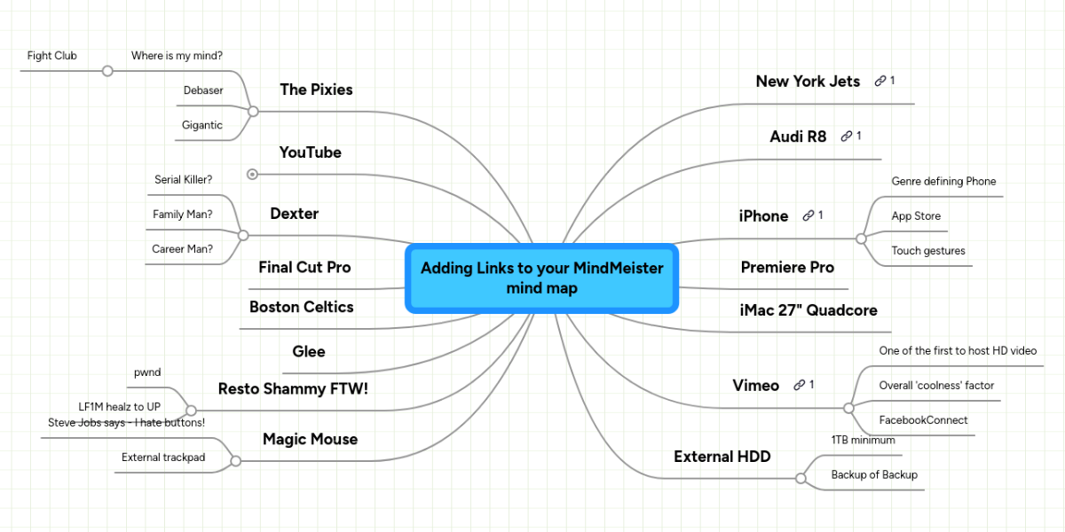 Adding Links to your MindMeister mind map | MindMeister Mind Map