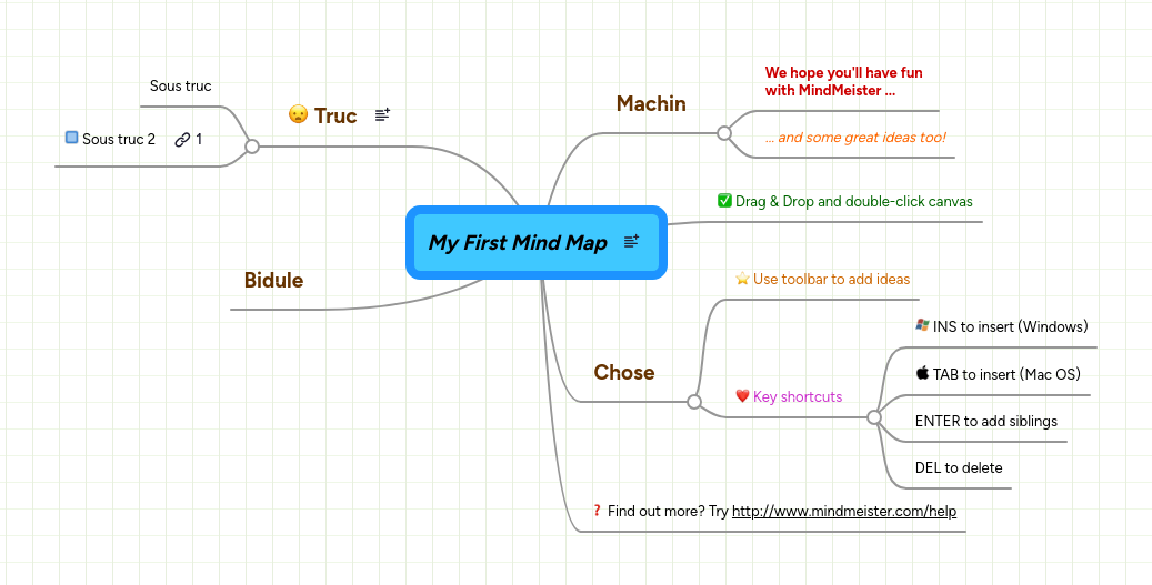 My First Mind Map | MindMeister Mind Map