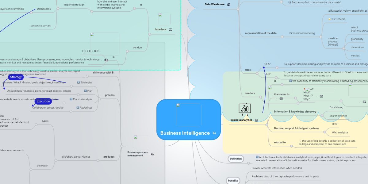 Business Intelligence | MindMeister Mind Map