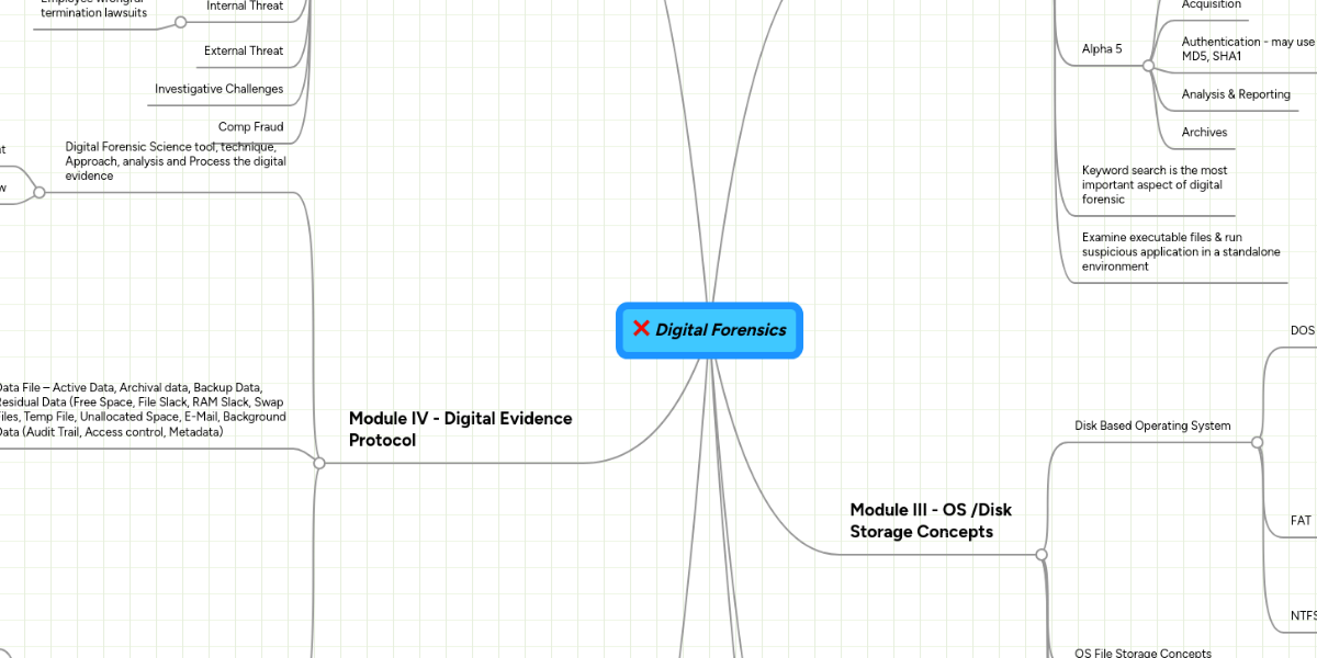Digital Forensics | MindMeister Mind Map