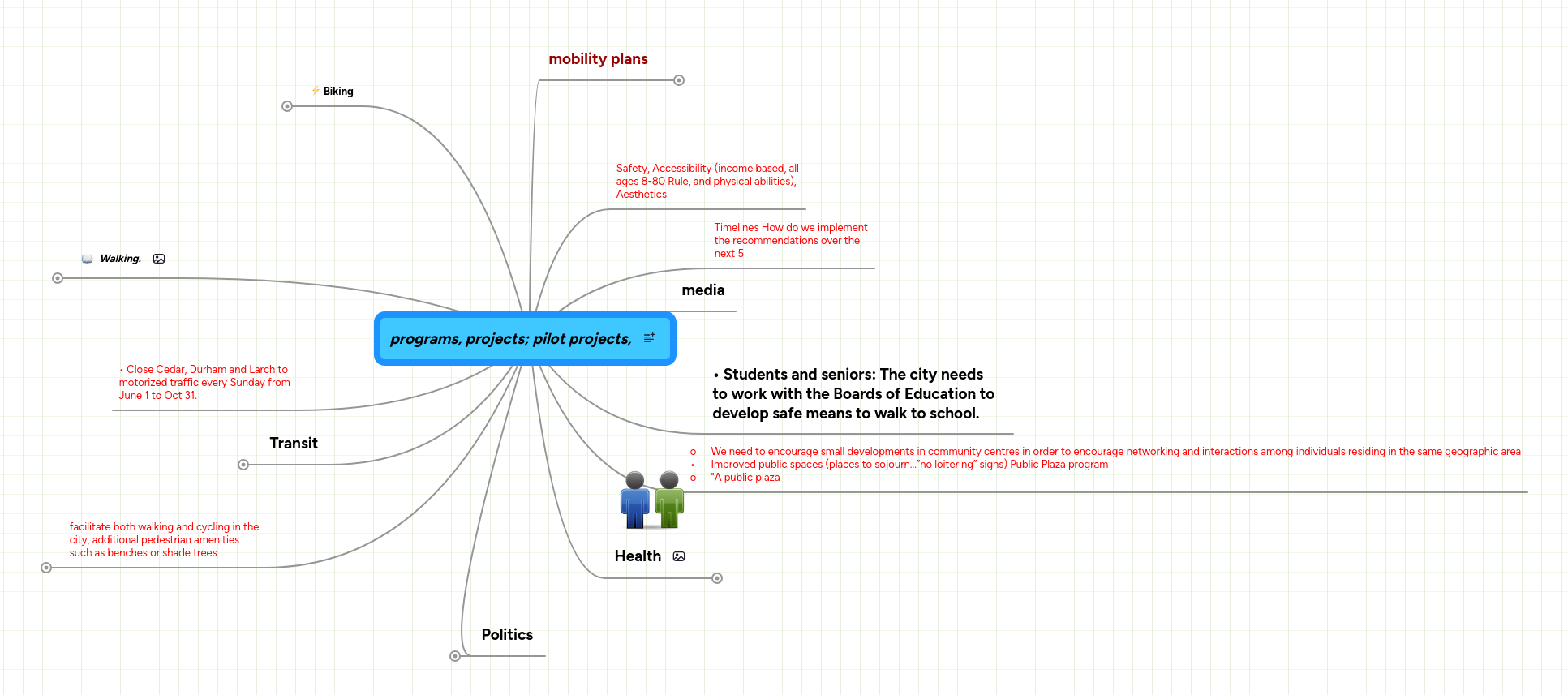 programs, projects; pilot projects, | MindMeister Mind map