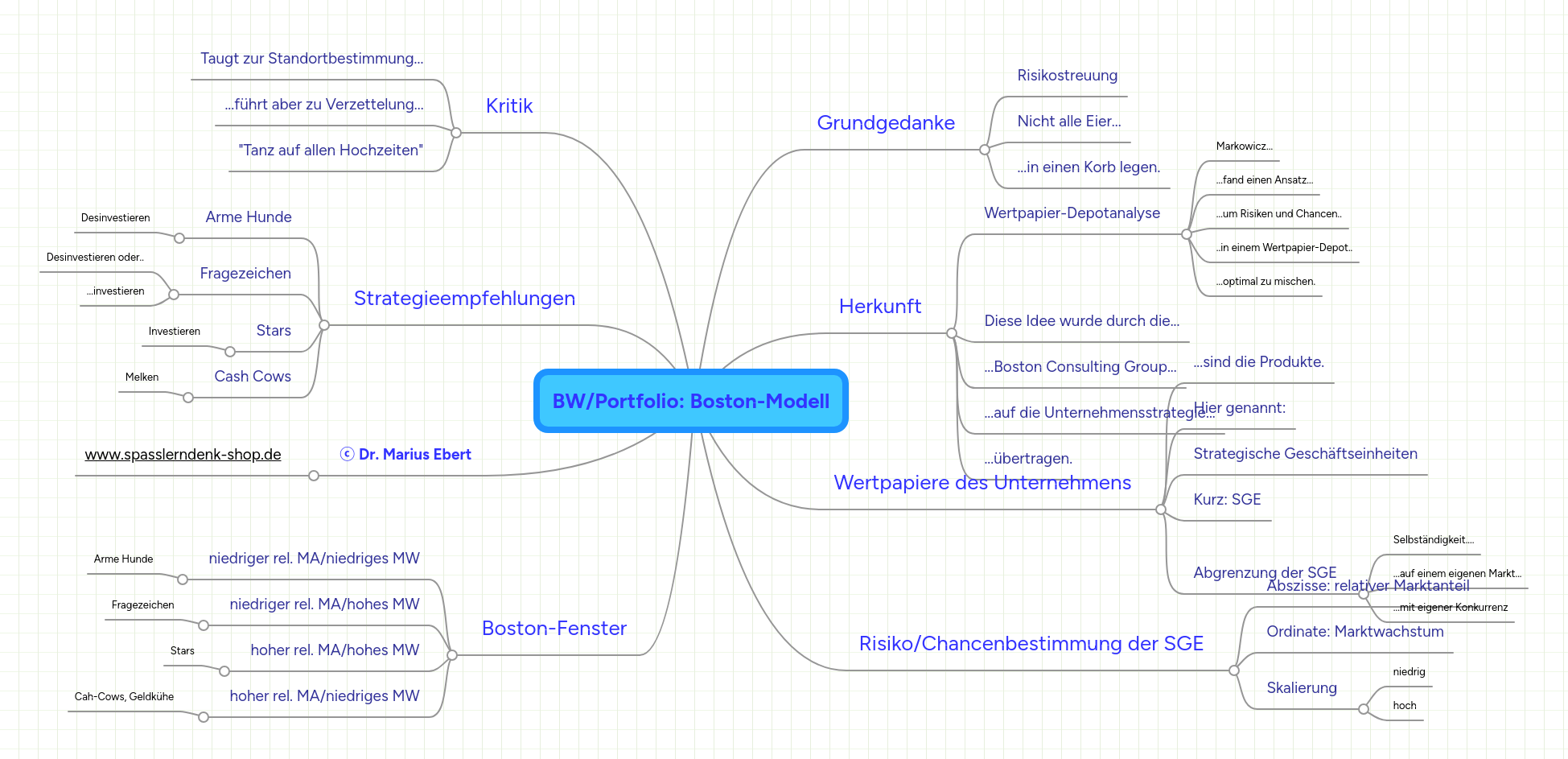 BW/Portfolio: Boston-Modell | MindMeister Mindmap