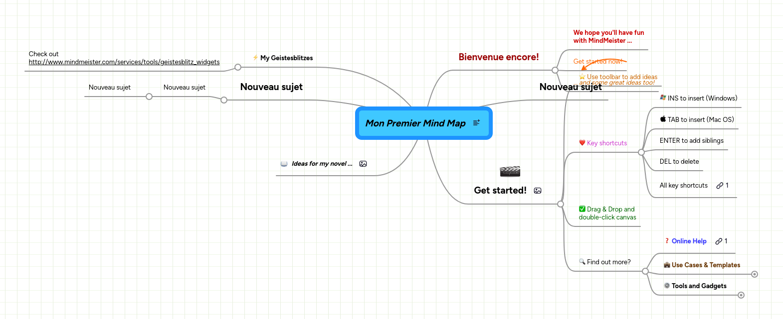Mon Premier Mind Map | MindMeister Mind Map