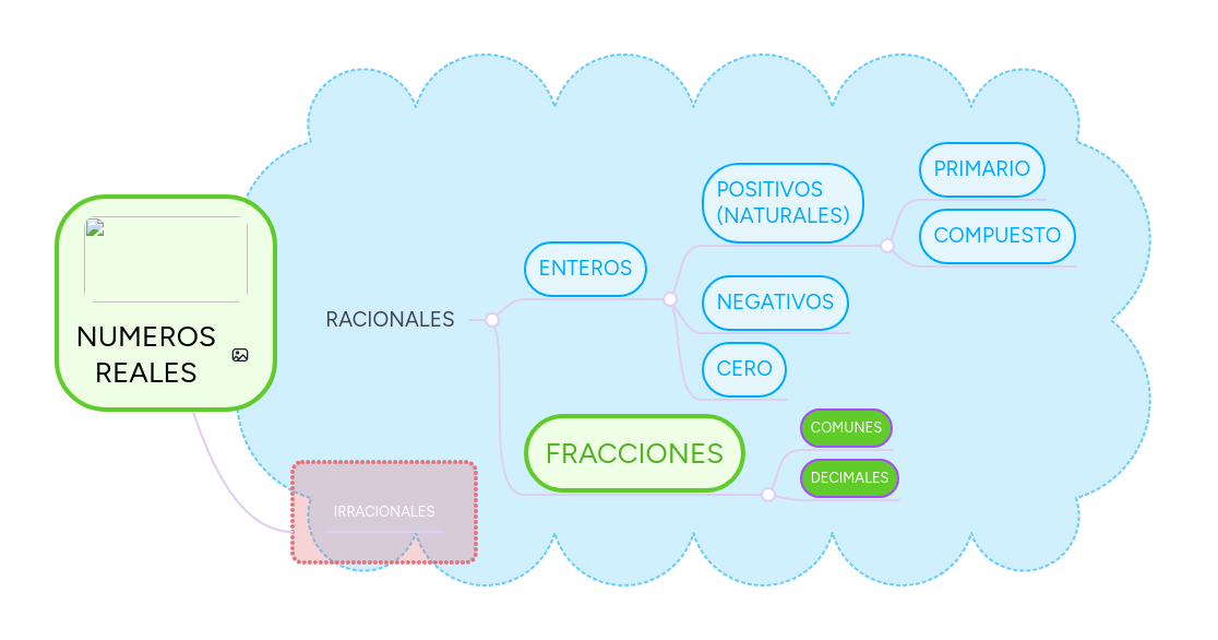 NUMEROS REALES | MindMeister Mapa mental