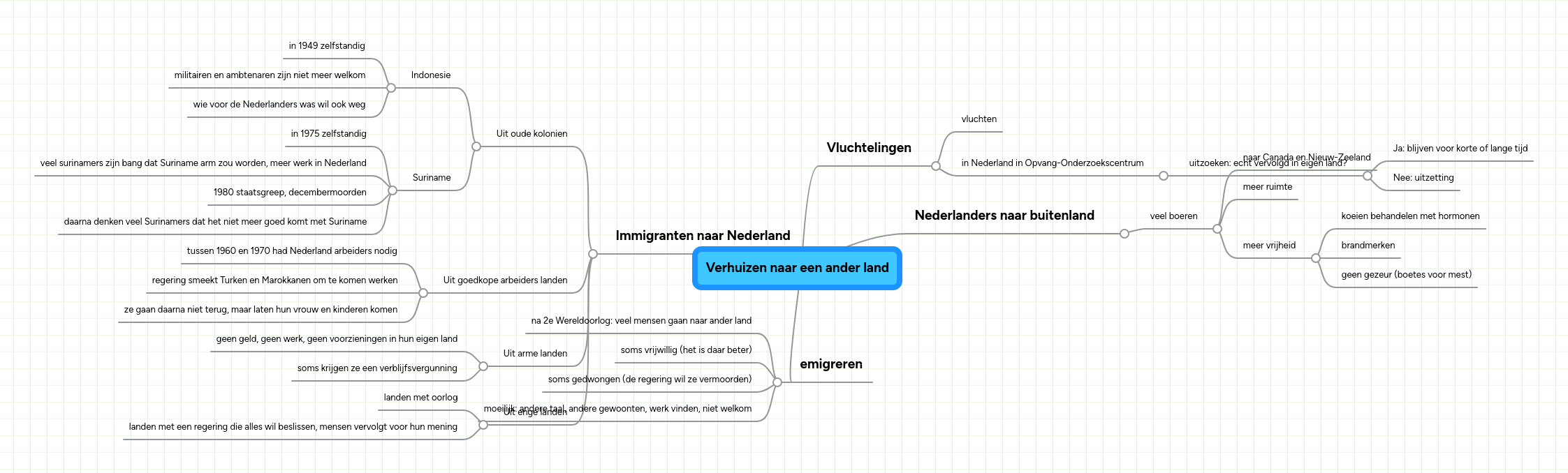 Verhuizen naar een ander land | MindMeister Mindmap