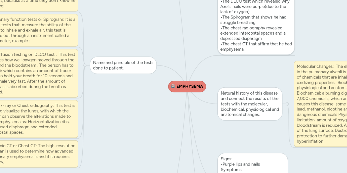 EMPHYSEMA | MindMeister Mind Map