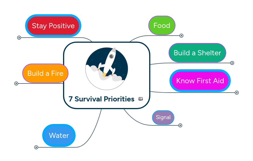 7 Survival Priorities | MindMeister Mind map