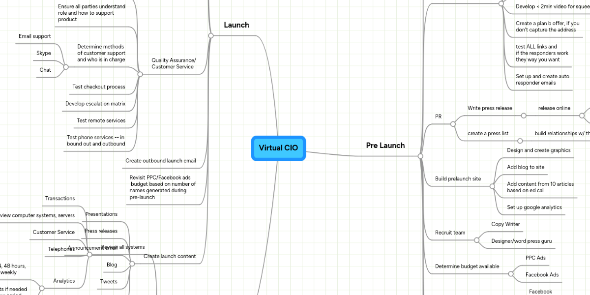 Virtual CIO | MindMeister Mind Map
