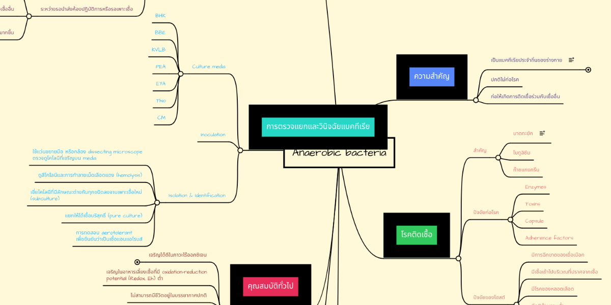 Anaerobic bacteria | MindMeister Mind Map