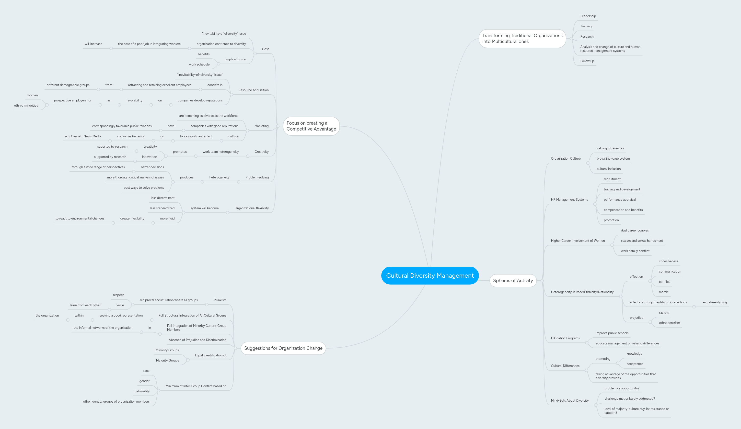 Cultural Diversity Management | MindMeister Mind map
