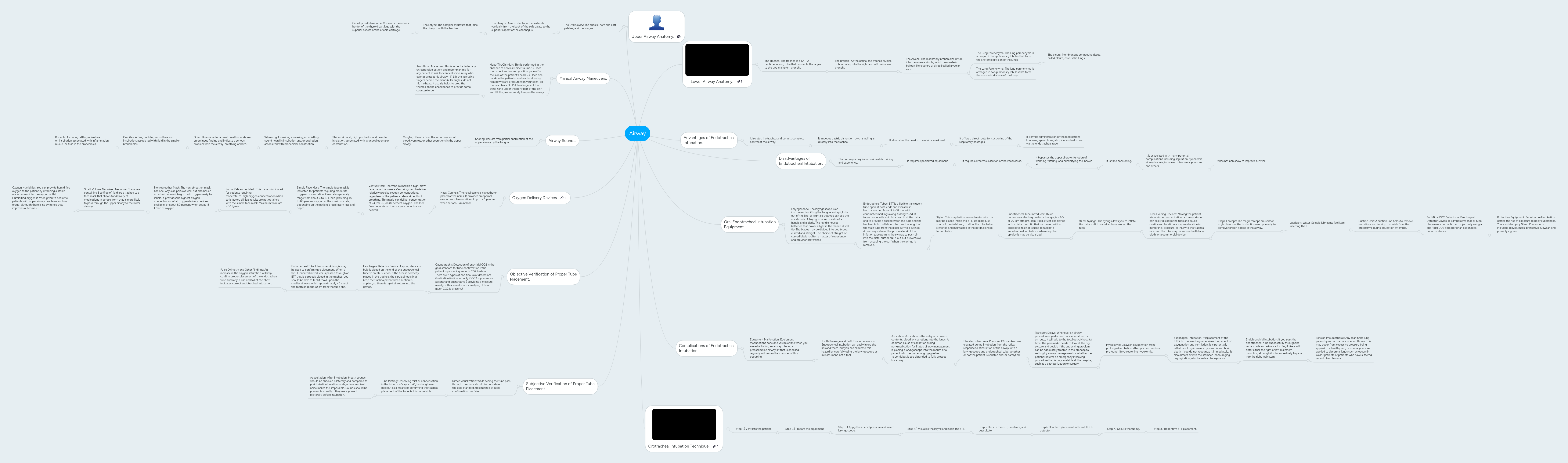 Airway | MindMeister Mind map