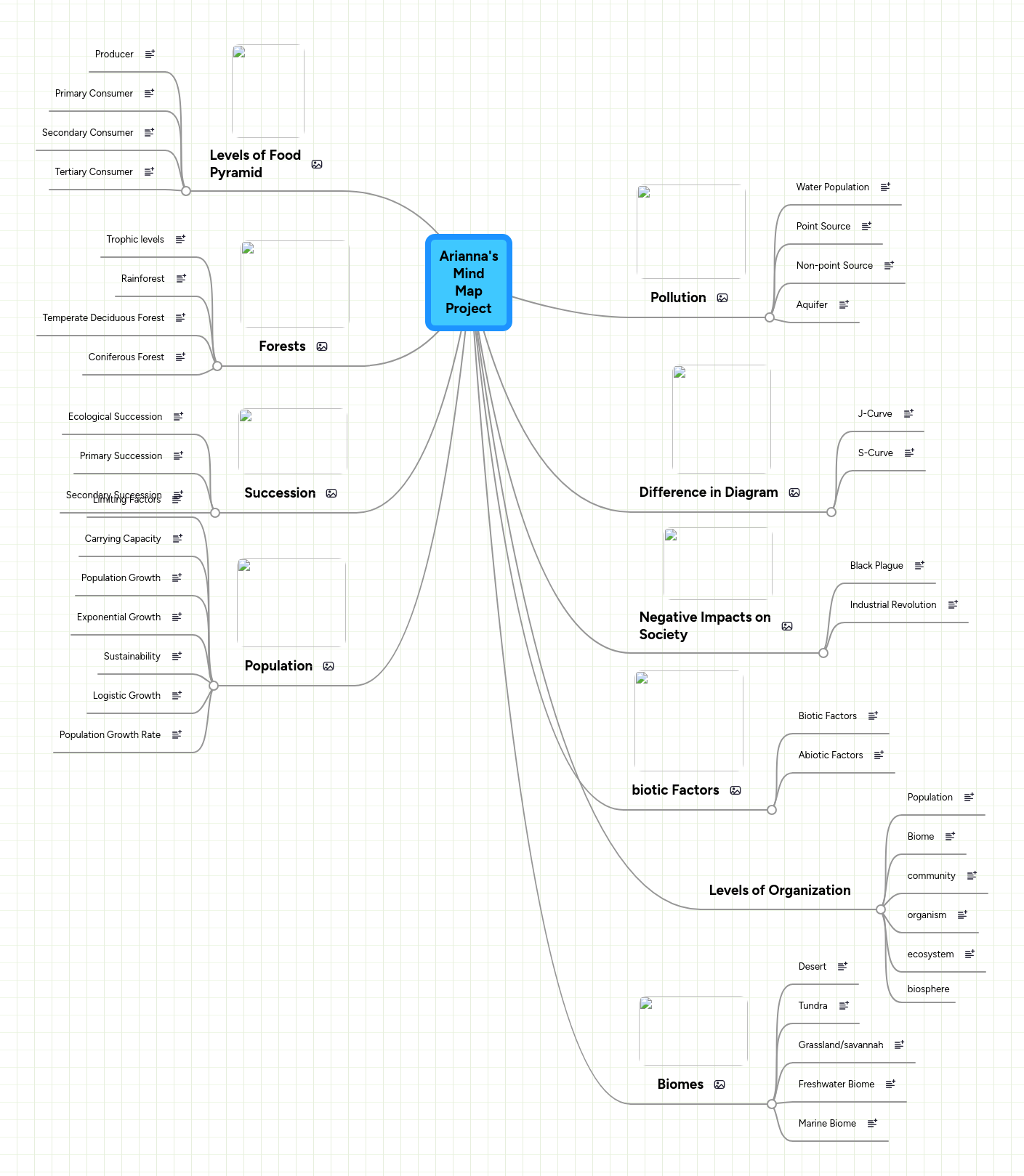 Arianna's Mind Map Project | MindMeister Mind map