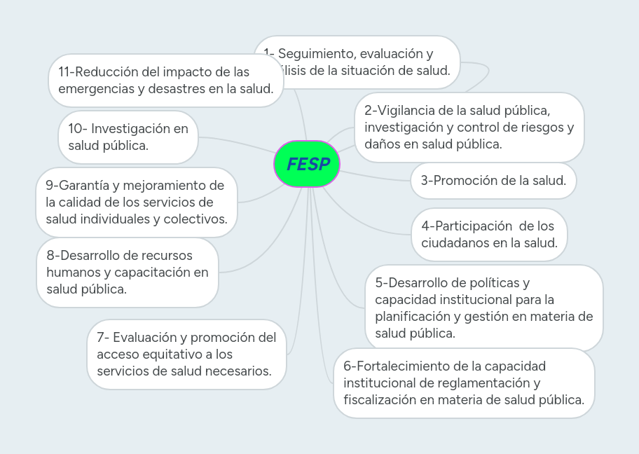FESP | MindMeister Mapa mental