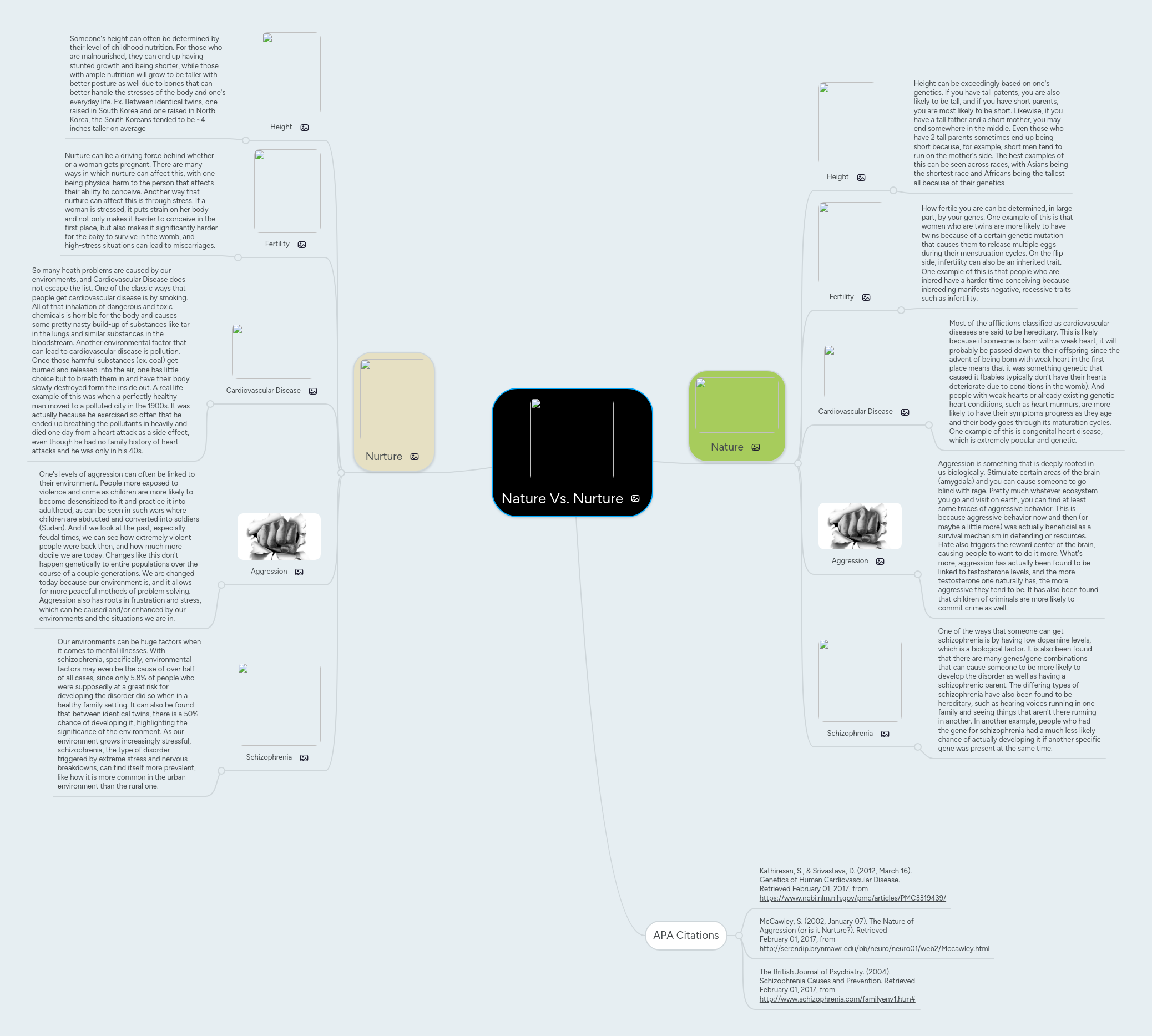 Nature Vs. Nurture | MindMeister Mind Map