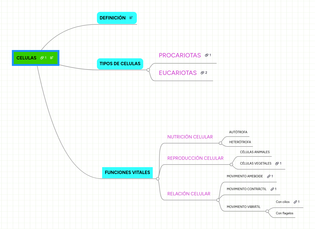 CELULAS | MindMeister Mind Map