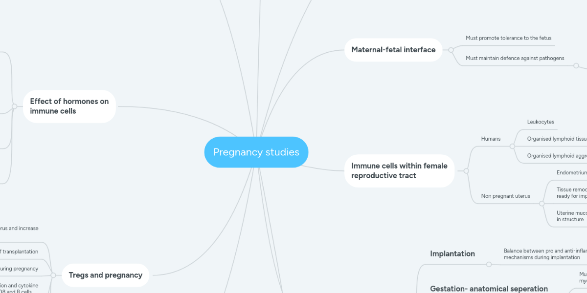 Pregnancy studies | MindMeister Mind Map