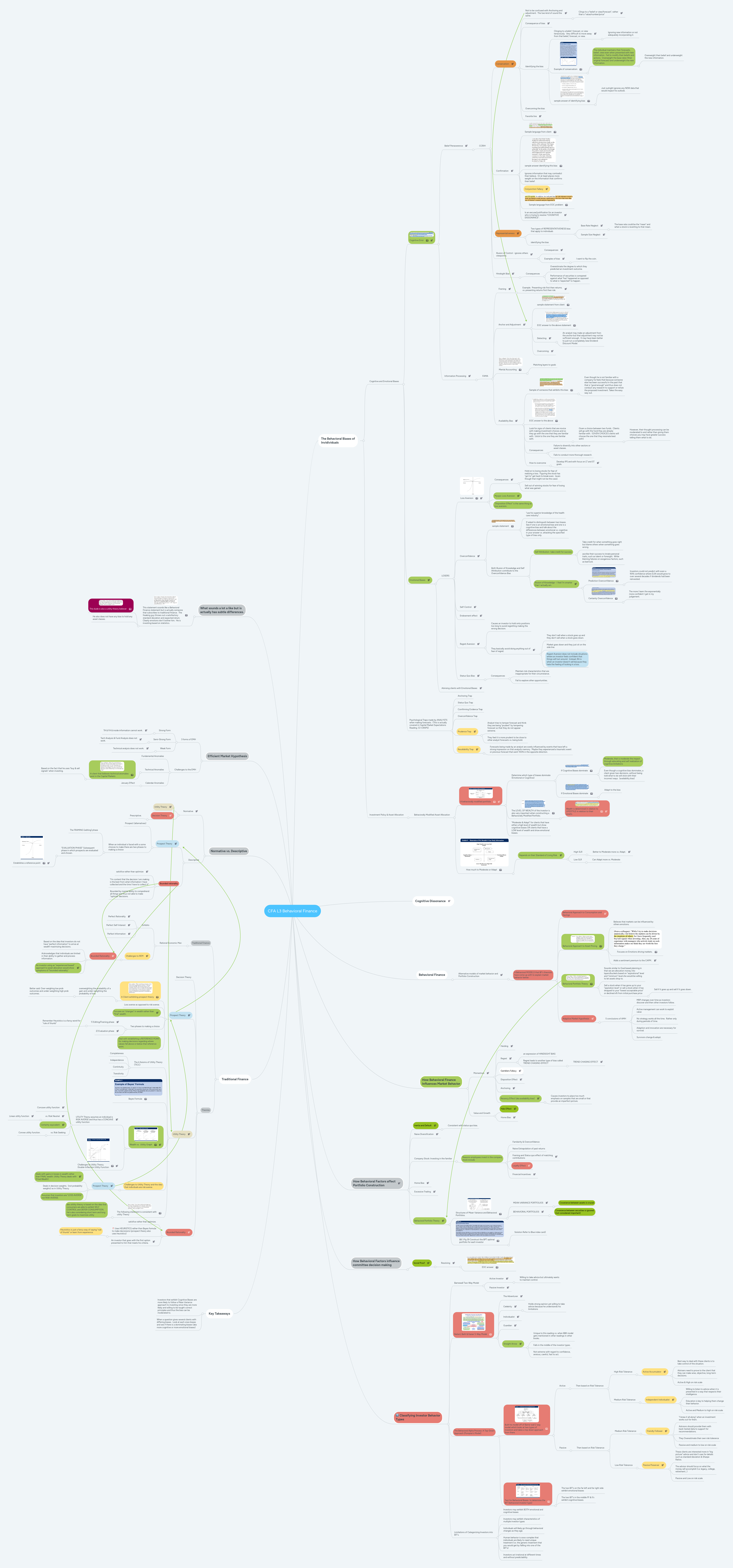 CFA L3 Behavioral Finance | MindMeister Mind Map